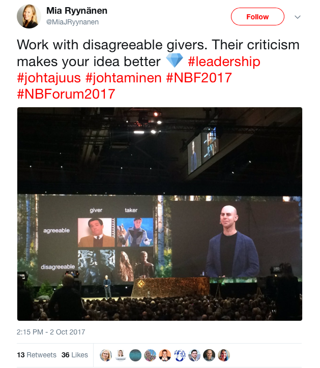 Disagreeable givers are batmen of a workplace